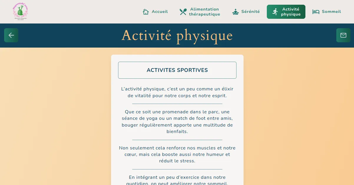 Activité Physique | Bien-être et Santé | Pâquerette & Cactus